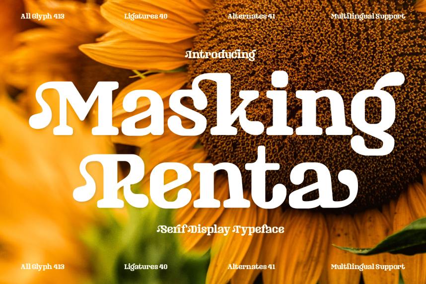 Masking Renta Font - Befonts