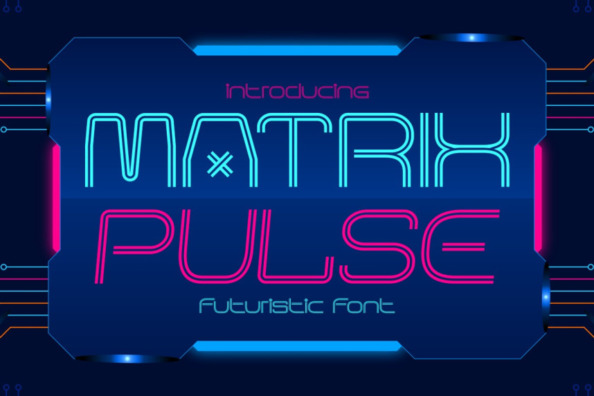Matrix Pulse Futuristic Font - Download Free Font