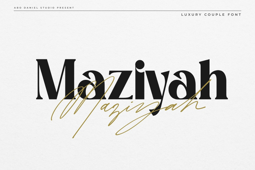 Maziyah Font Duo - Befonts