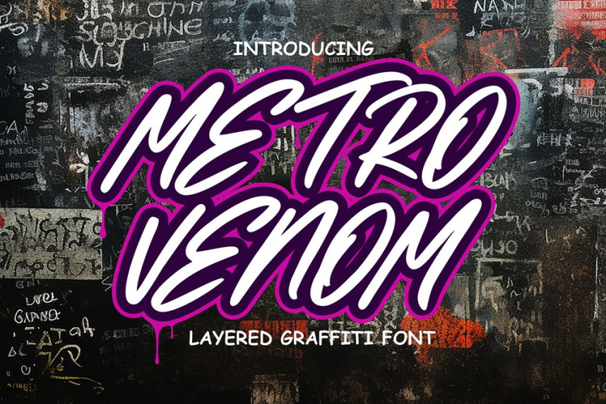 Metro Venom Font - Befonts