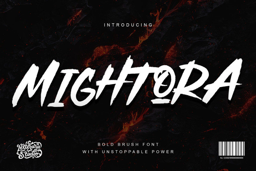 Mightora Brush Font - Befonts
