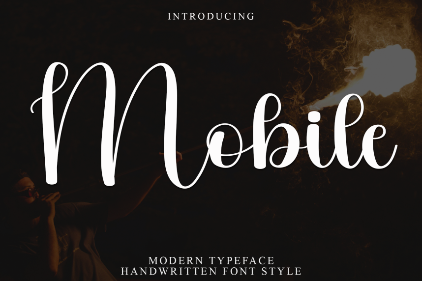 Mobile - Modern Handwritten Font - Download Free Font