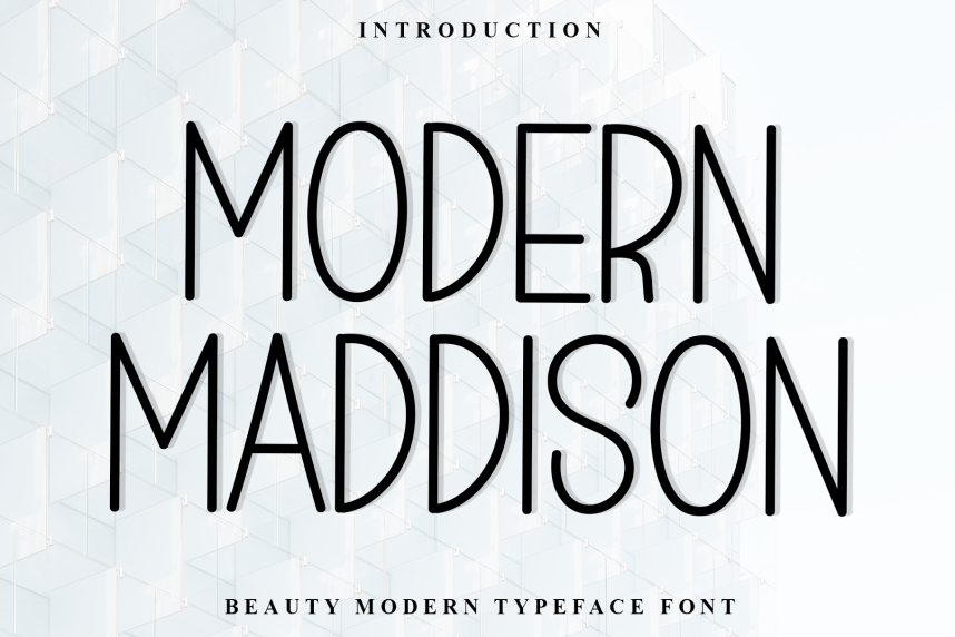 Modern Maddison Handcrafted Font - Befonts