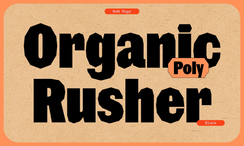 NaN Rage Poly Font Family - Download Free Font