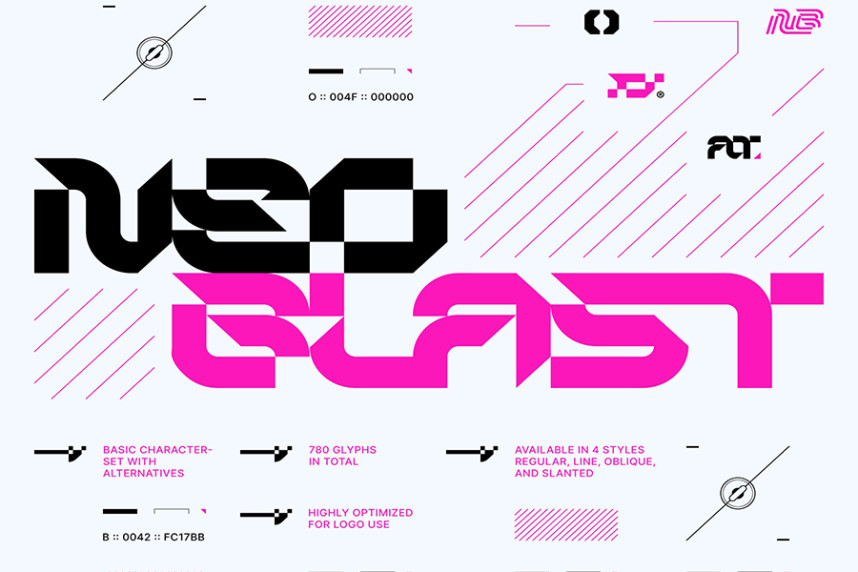 Neoblast Futuristic Font - Download Free Font