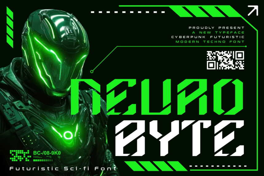 Neurobyte Futuristic Font - Download Free Font