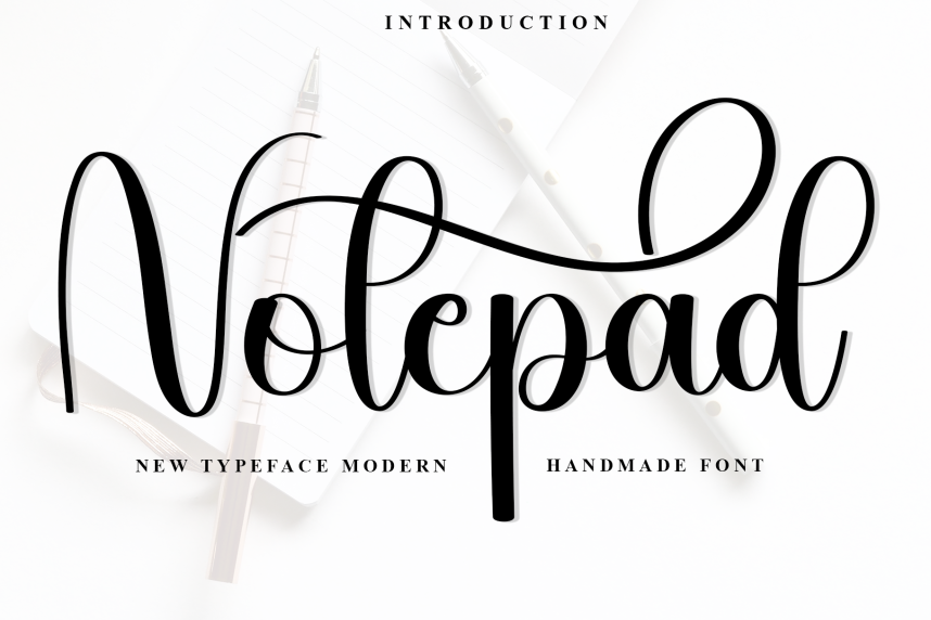 Notepad - Handwritten Script Font - Befonts