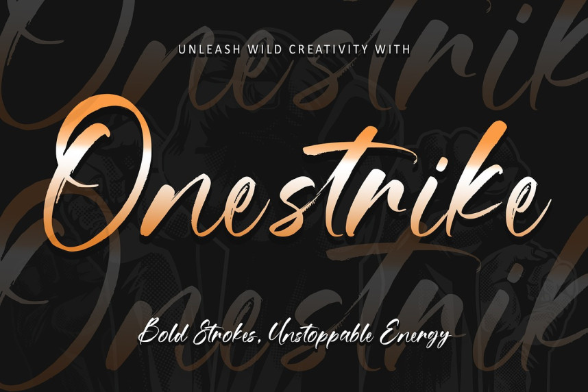 Onestrike Brush Font - Download Free Font