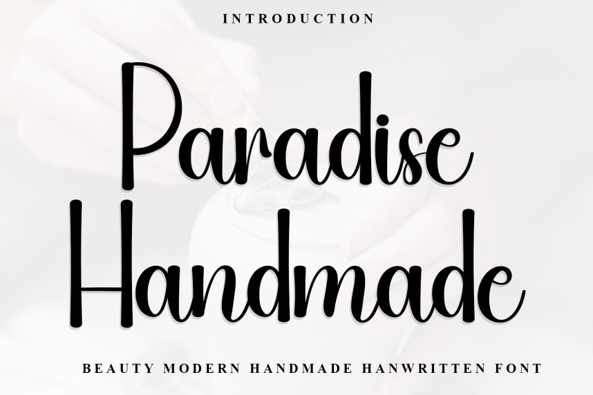 Paradise Handmade Style Script Font - Befonts