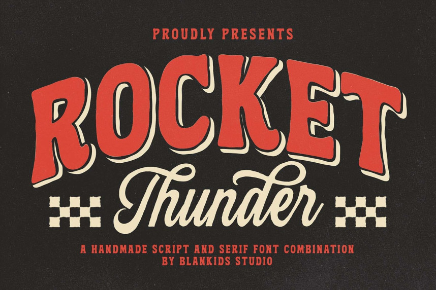 Rocket Thunder Font Duo - Download Free Font