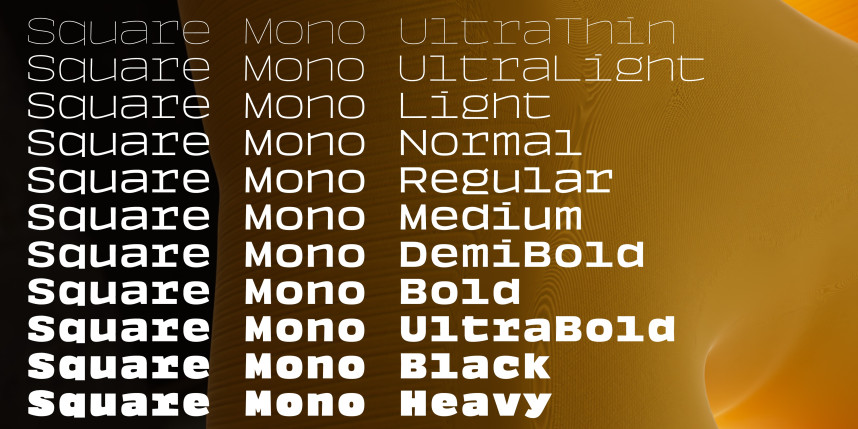 Square Mono Font Family - Befonts