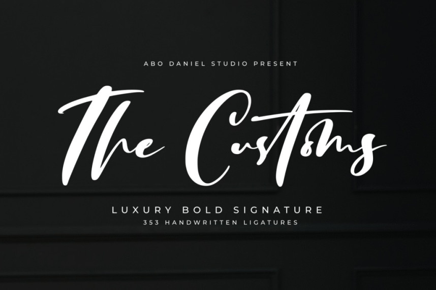 The Customs Script Font - Download Free Font