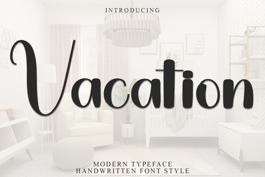 Vacation - Modern Style Script Font - Befonts