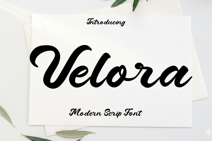 Velora Script Font - Download Free Font
