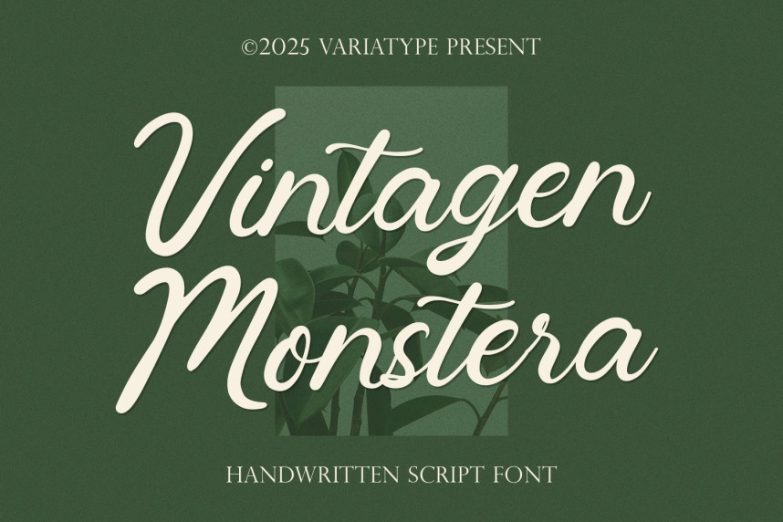Vintagen Monstera Font - Download Free Font