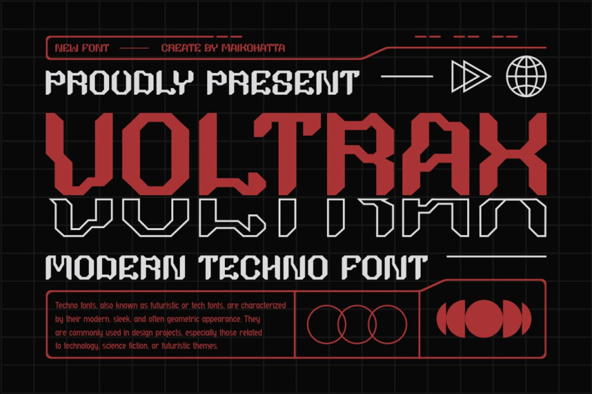 Voltrax Techno Font - Download Free Font