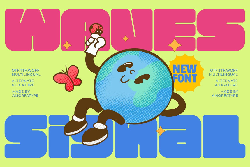 Waves Signal Font - Download Free Font