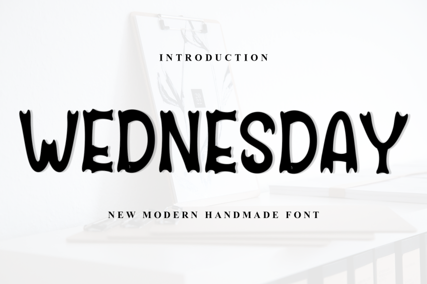 Wednesday - Playful And Unique Font - Befonts