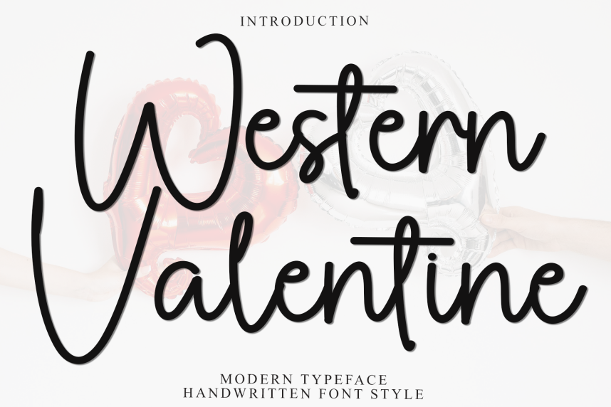 Western Valentine - Modern Handwritten Font - Befonts