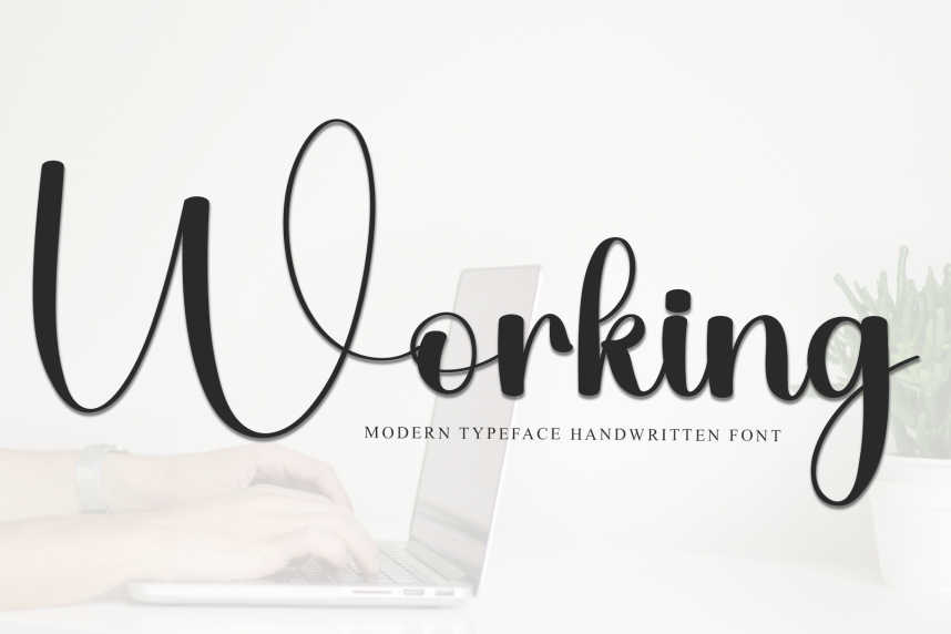 Working Style Script Font - Download Free Font