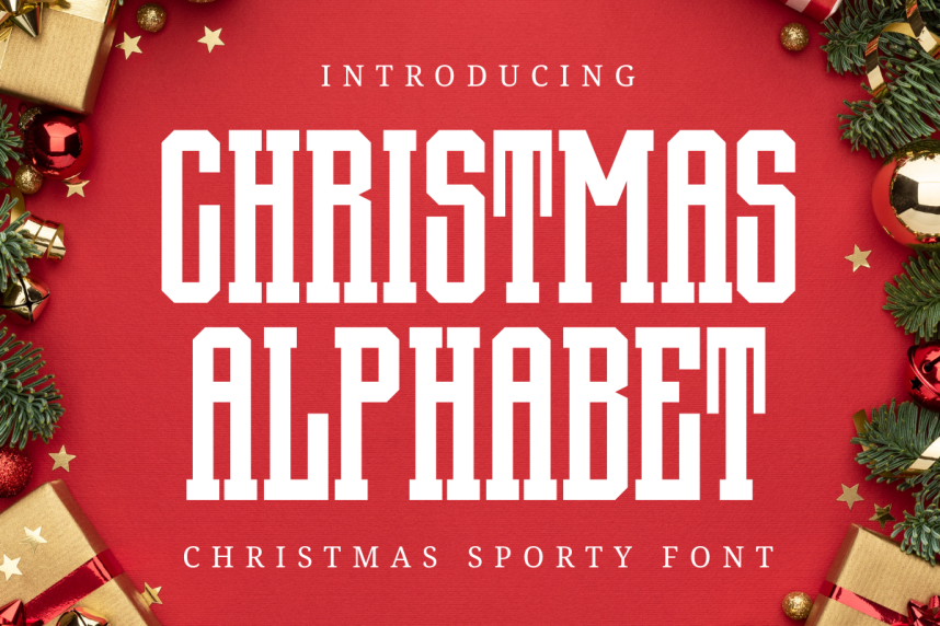 Christmas Alphabet Typeface - Befonts