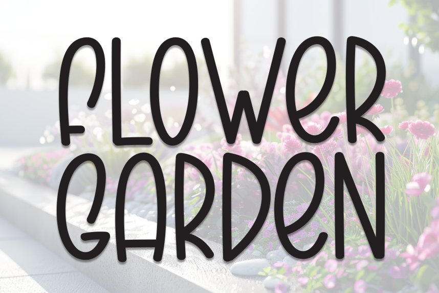 Flower Garden Handcrafted Font - Befonts