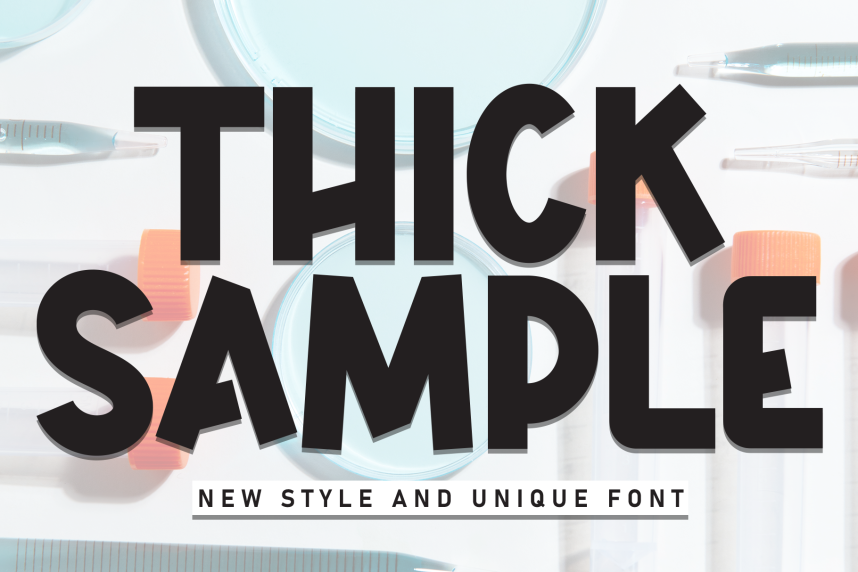 Thick Sample Playful Font - Download Free Font