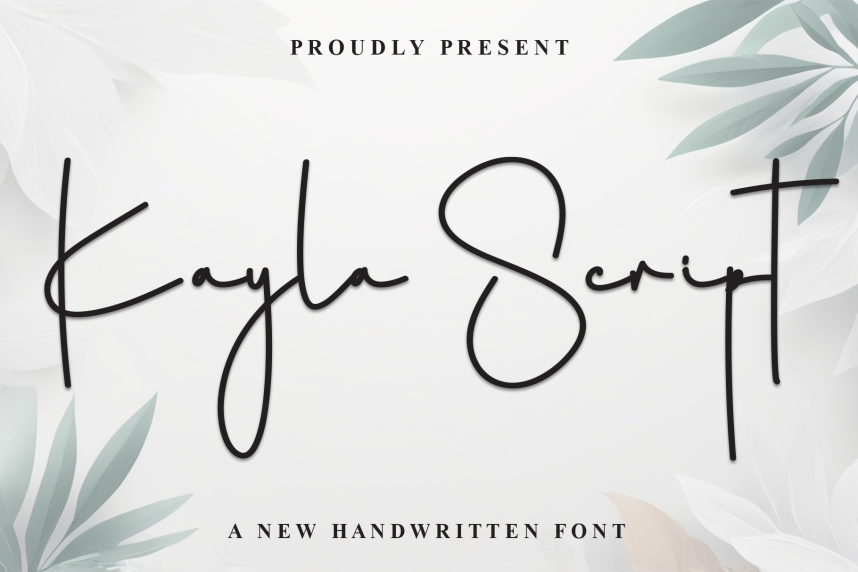 Kayla Script Simple Handwritten Font - Download Free Font
