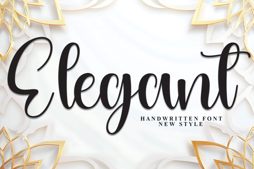 Elegant - Elegant Script Handwritten Font - Download Free Font