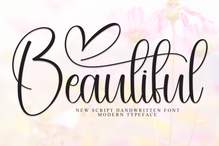 Beautiful - Elegant Script Handwritten Font - Befonts