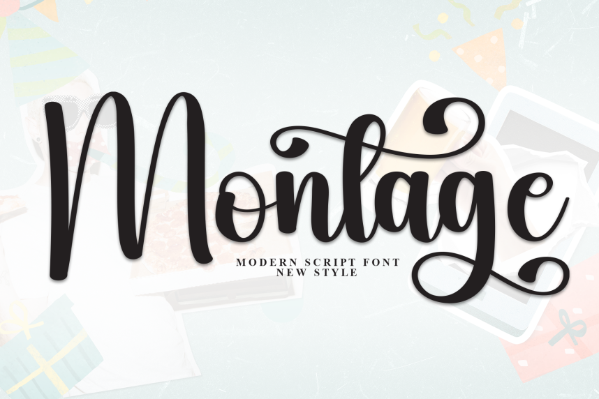 Montage - Elegant Script Handwritten Font - Download Free Font