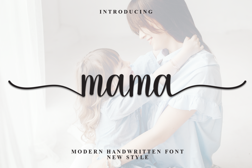 Mama - Elegant Script Handwritten Font - Befonts