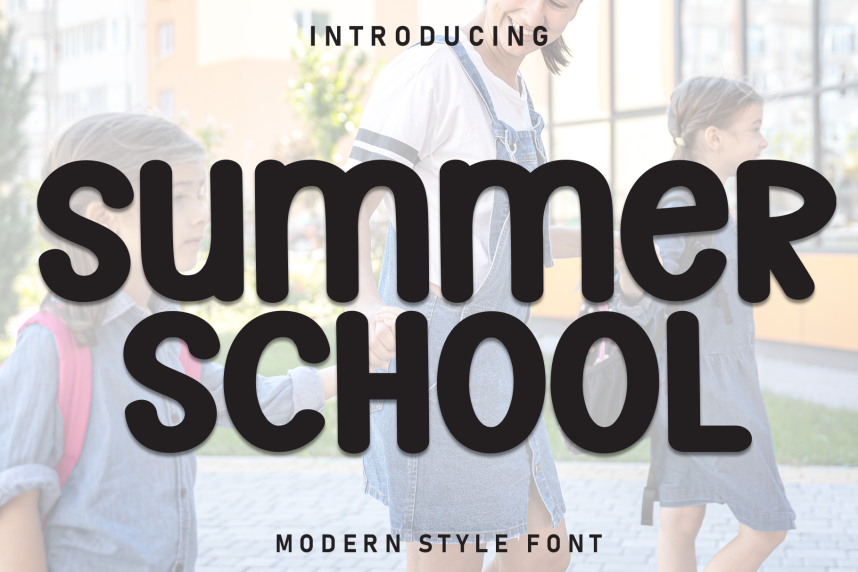 Summer School Playful Font - Befonts