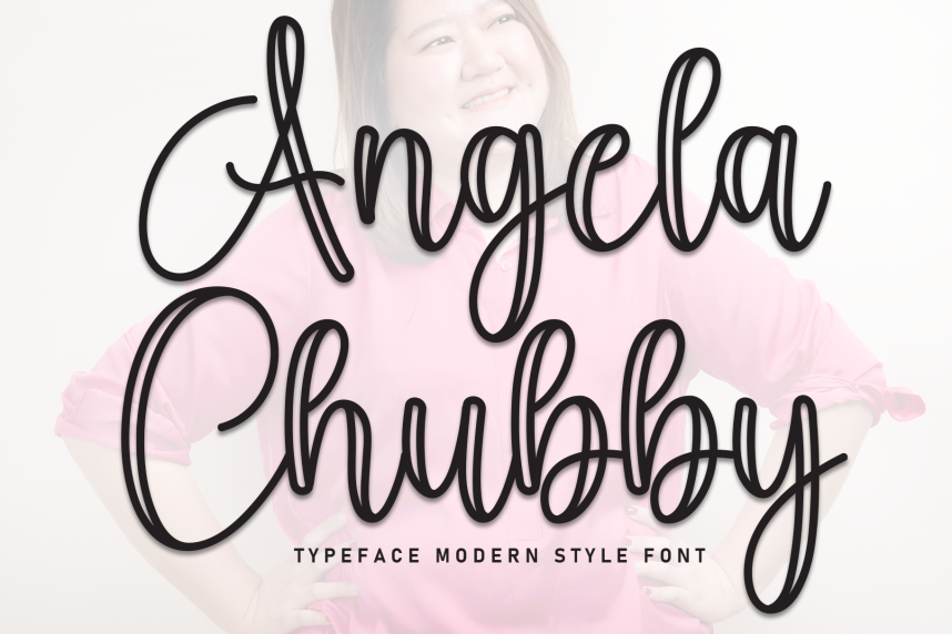 Angela Chubby Style Script Font - Befonts