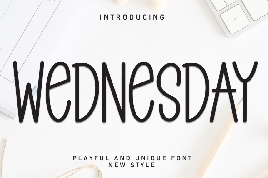 Wednesday - Creative Style Font - Download Free Font