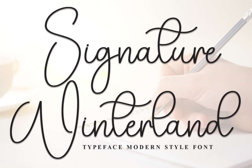 Signature Winterland - Simple Handwritten Font - Download Free Font