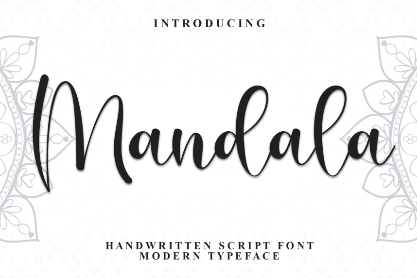 Mandala - Elegant Script Handwritten Font - Befonts