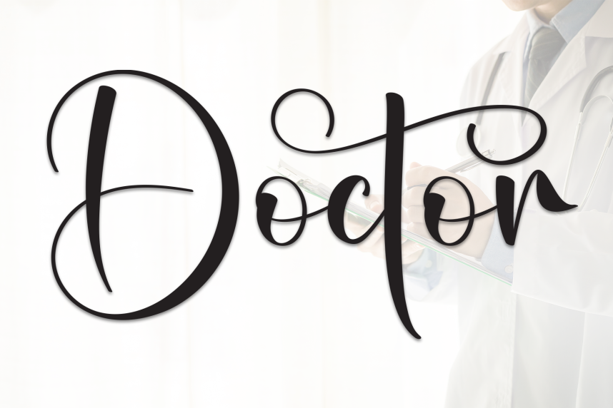 Doctor - Modern Script Handwritten Font - Befonts
