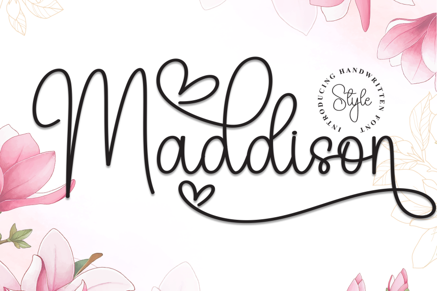 Maddison Simple Handwritten Font - Befonts