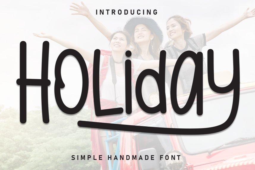 Holiday Simple Handmade Font - Befonts
