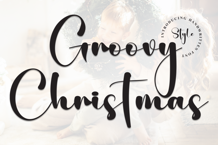 Groovy Christmas - Modern Script Handwritten Font - Befonts