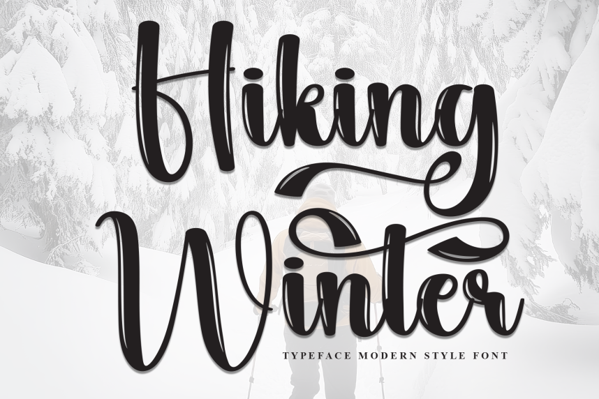 Hiking Winter Style Script Font - Befonts