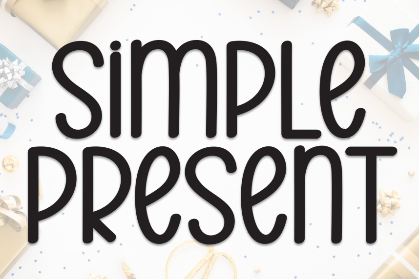 Simple Present Handmade Font - Befonts