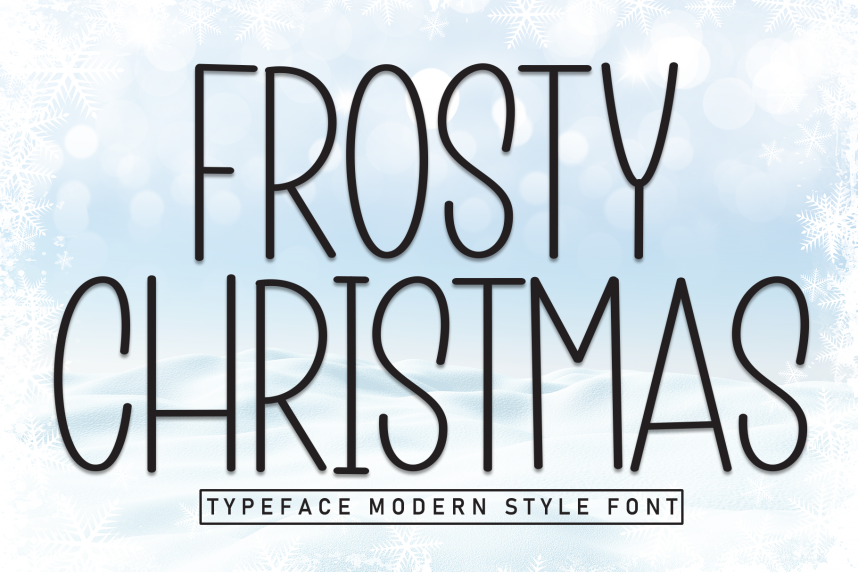 Frosty Christmas Handcrafted Font - Befonts