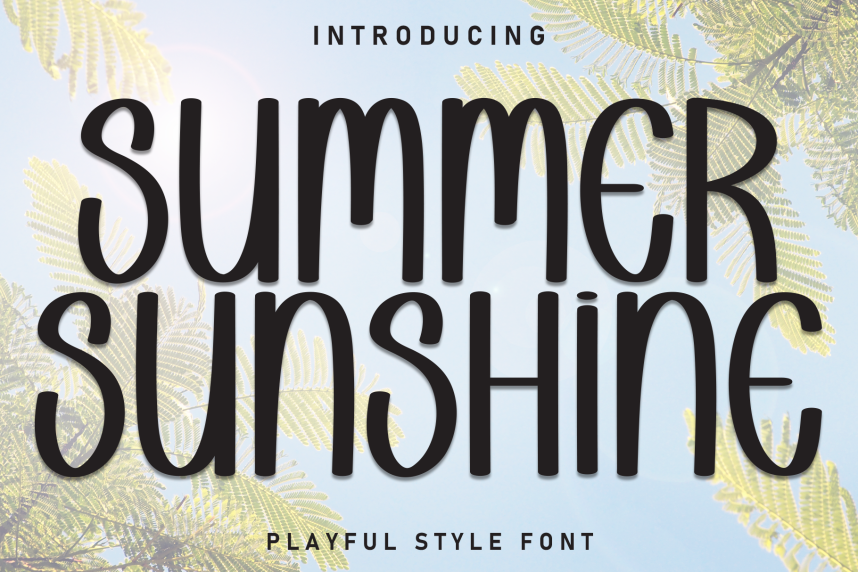 Summer Sunshine Playful Style Font - Befonts