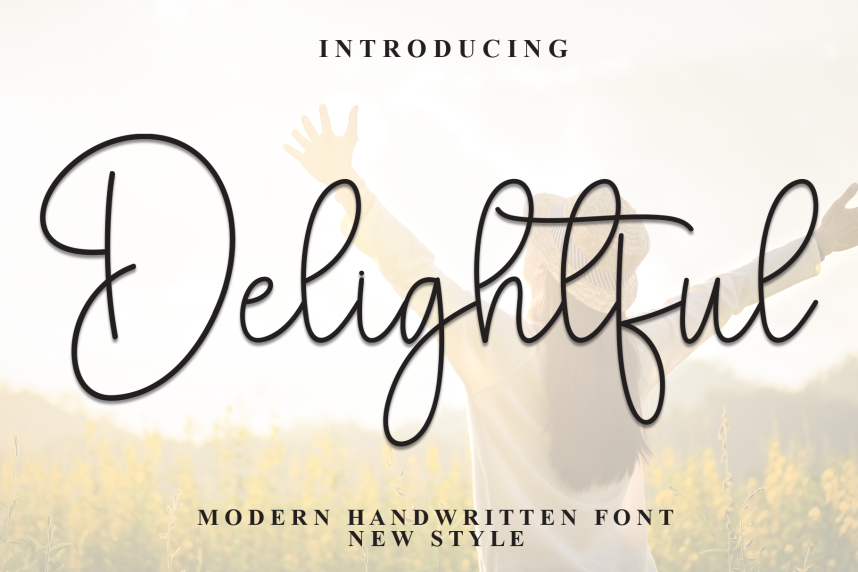 Delightful - Modern Handwritten Font - Download Free Font