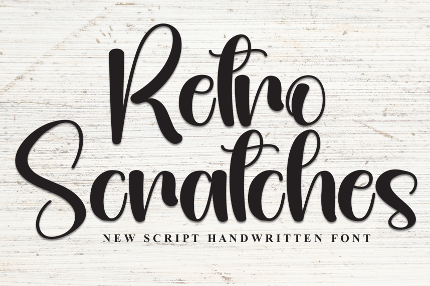 Retro Scratches Style Script Font - Download Free Font