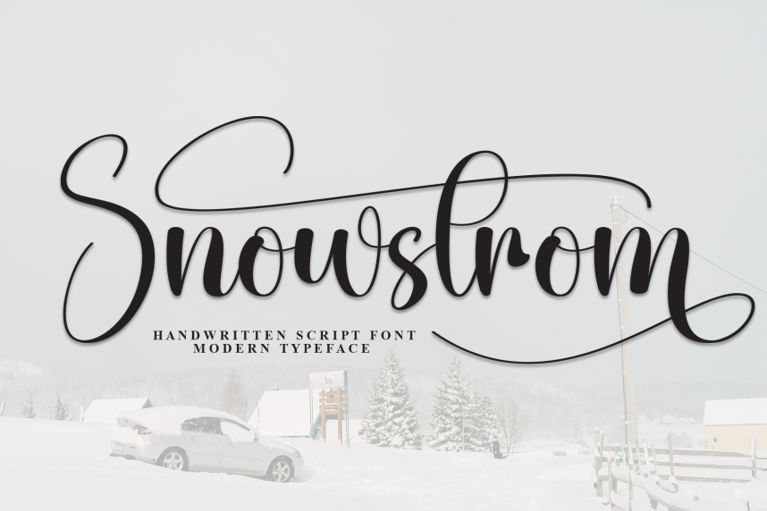Snowstorm - Handwritten Script Font - Download Free Font