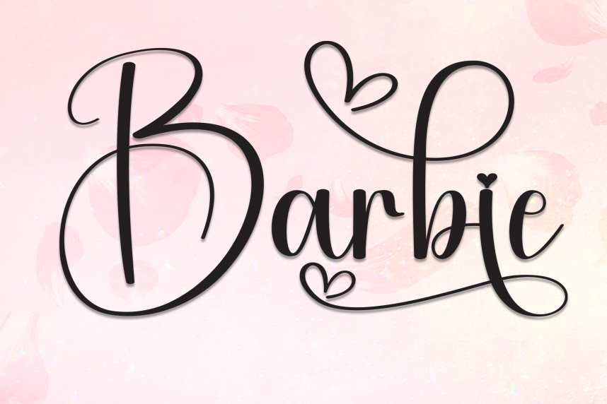 Barbie - Handwritten Script Font - Befonts