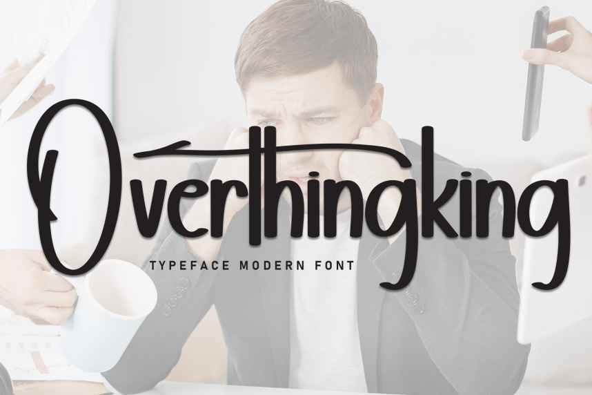 Overthingking Handmade Font - Download Free Font